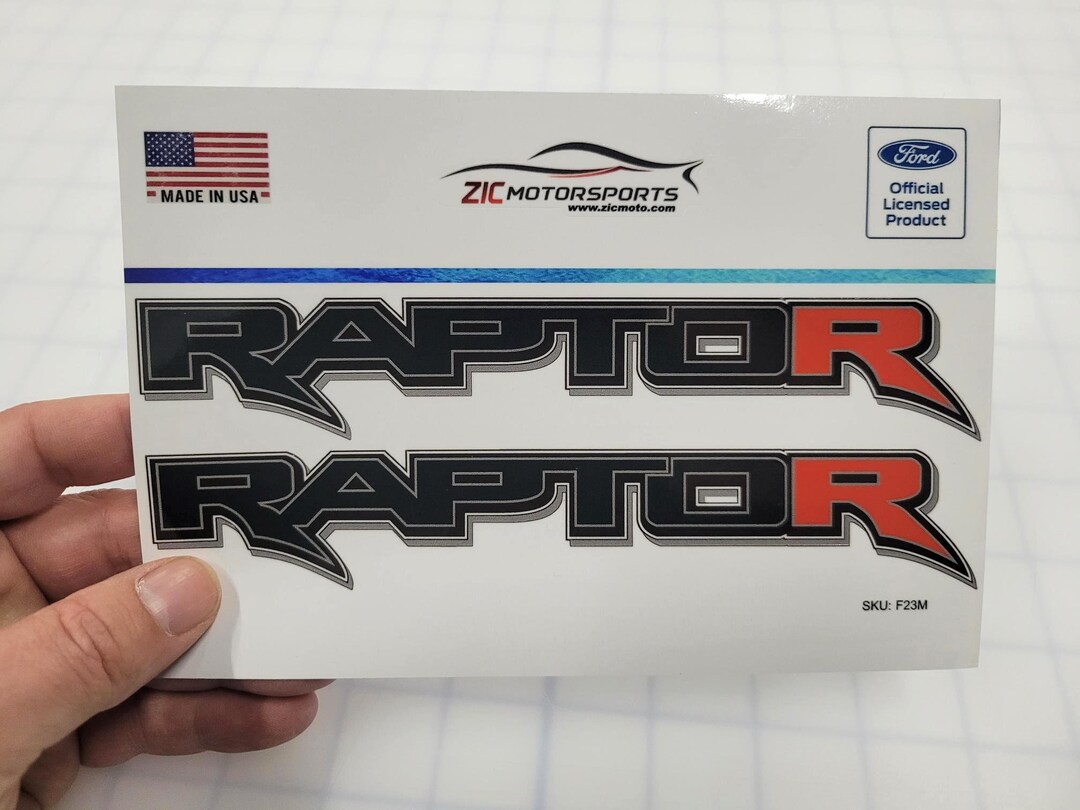 Ford Raptor r Vinyl Decals Laminated With Air Release NOT OE ...