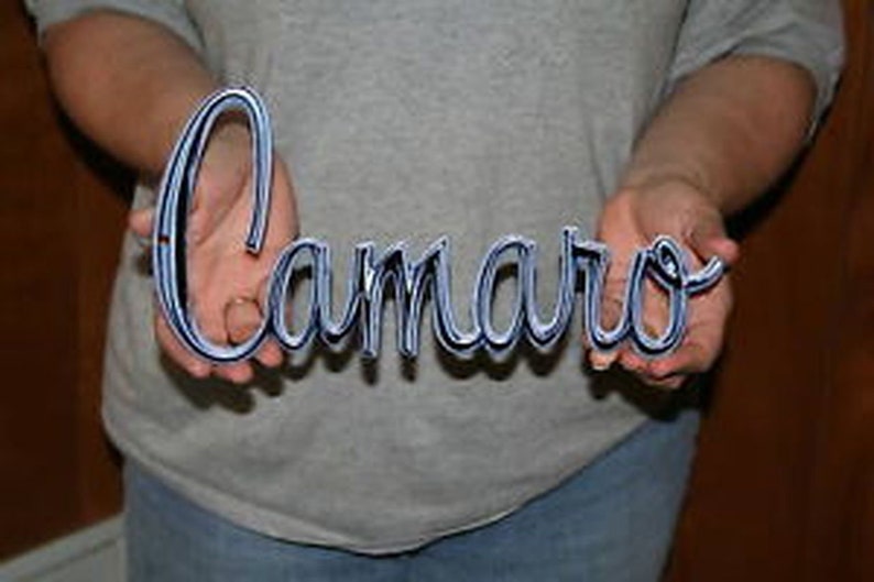 Camaro Script Metal Sign / Wall Art | Etsy