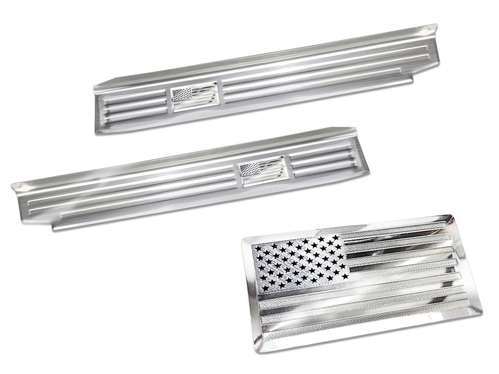 Brushed Stainless Steel 2 PIECE Door Sill Guards for - Etsy