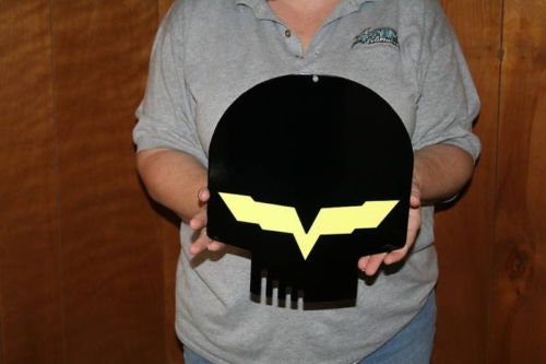 Chevrolet Corvette Jake Head Skull Black C6 Wall Emblem / - Etsy