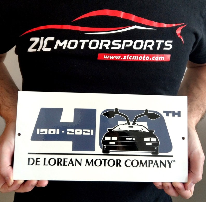 DELOREAN 40TH ANNIVERSARY Metal Sign Super Size 40 X - Etsy