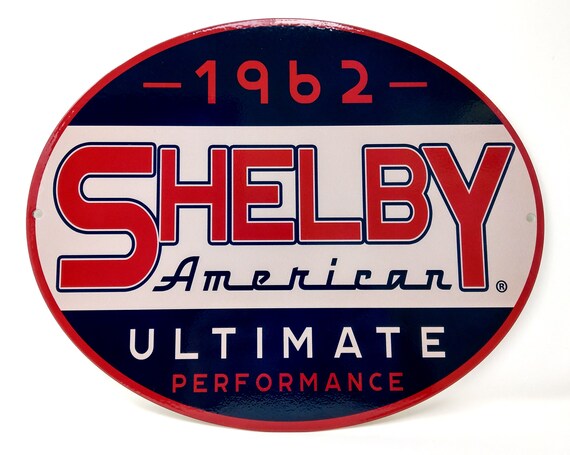 Shelby Vintage Ultimate Flat Metal Sign Wall Art - Etsy