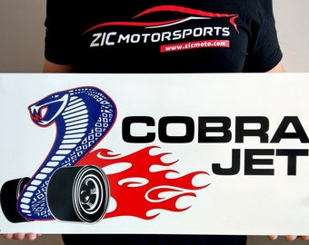 Ford Cobra Jet Vintage Style Racing Decal Sticker - Etsy
