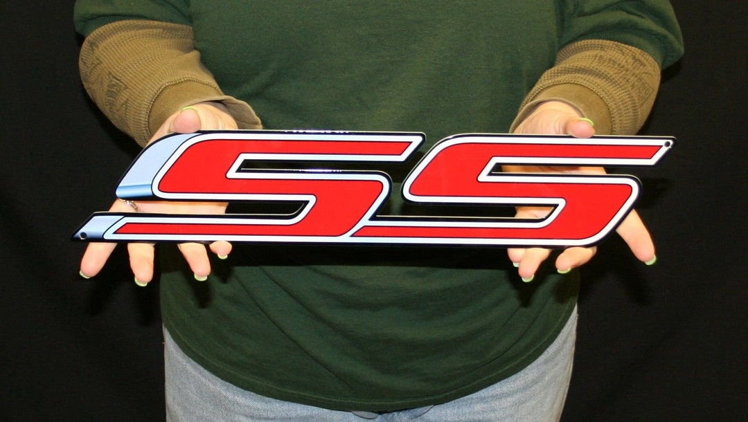 CHEVROLET SS Wall Emblem Red Flat Metal Art Sign - Etsy