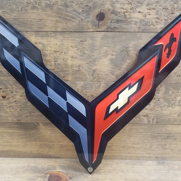 Corvette C8 Metal Wall Art - Etsy