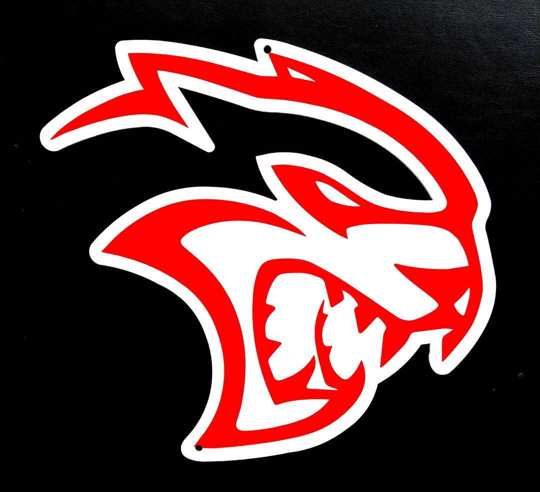 Dodge Hellcat Steel Sign Red - Etsy