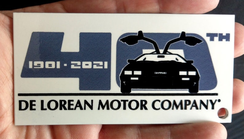 DELOREAN 40TH ANNIVERSARY Metal Sign Super Size 40 X - Etsy