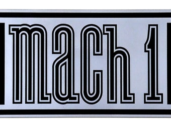 Mach 1 Mustang Sign - Etsy