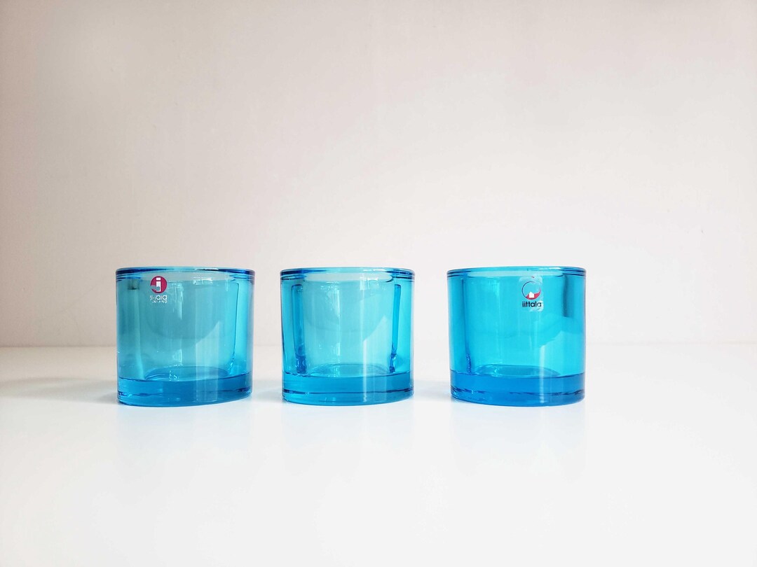 Glass Iittala, Kivi Votive, Marimekko, Turquoise, Vintage - Etsy