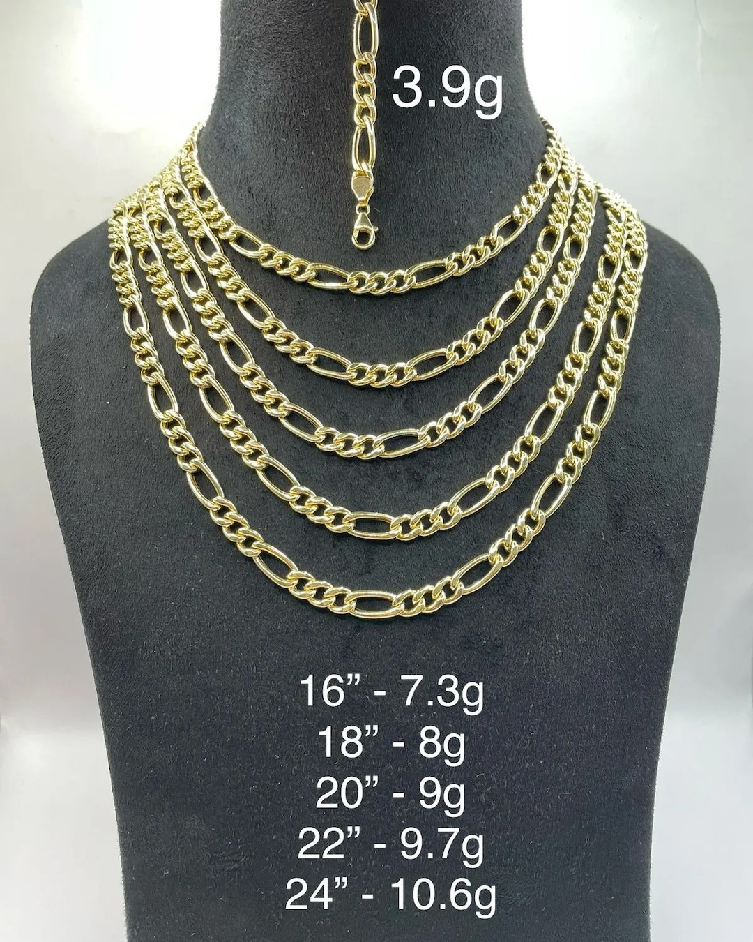 Real 18K Gold Chains Valentines, Gift for Her and Him Holiday Gift ...