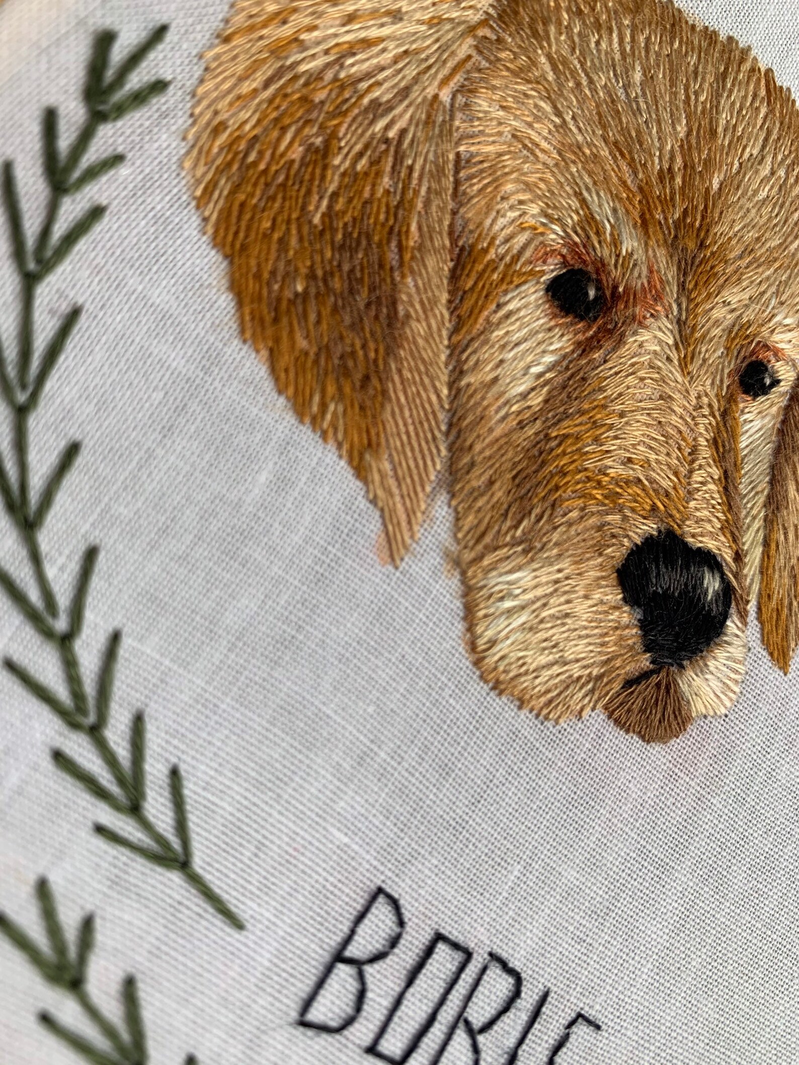 Custom Pet Embroidery Portrait | Etsy