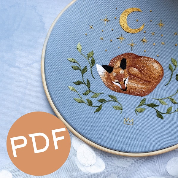 Fox Embroidery - Etsy