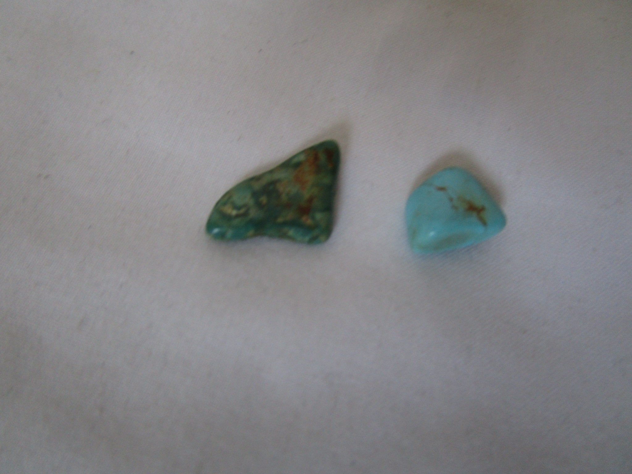 2 Raw Turquoise Stones for Setting | Etsy