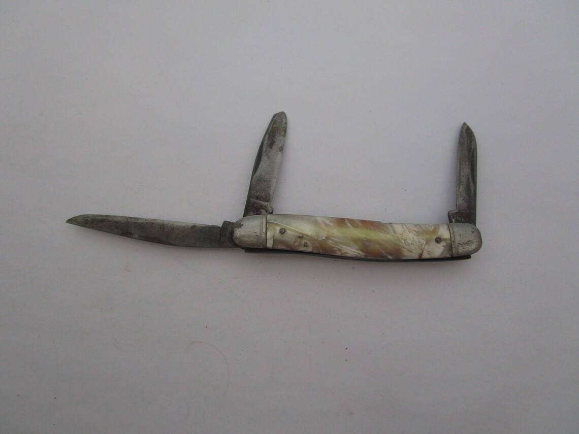 Antique Pearl Handle Imperial 3 Blade Pocket Knife | Etsy