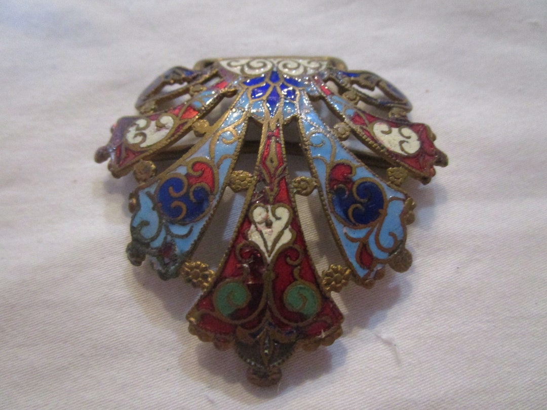 Antique Fancy Russian Enamel Multi Colored Dress Belt Buckle - Etsy