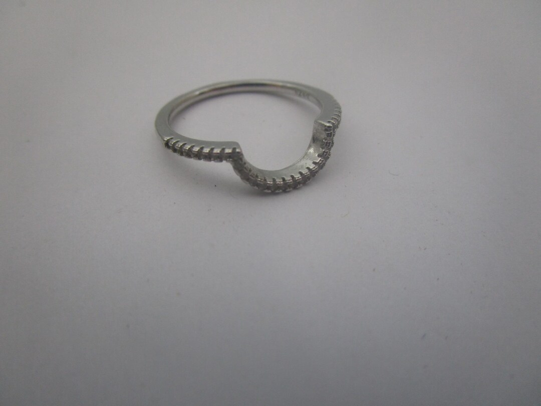 Vintage Sterling Silver & White Stone Ladies Ring - Etsy