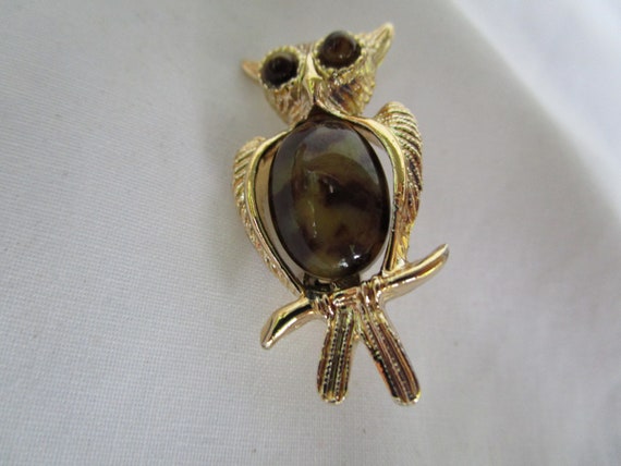 Vintage Cute & Fun Figural Owl Brooch - Etsy