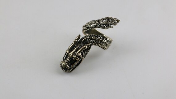 Vintage Dragon Scroll Tail Head Symbol Of Power And S… - Gem
