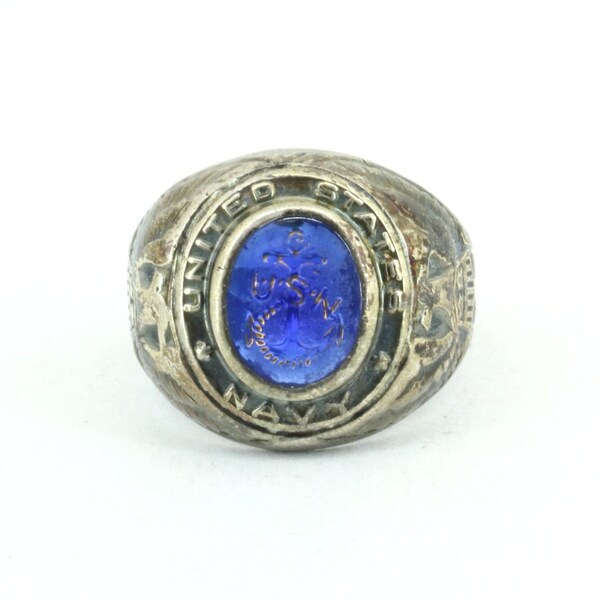 Navy Ring - Etsy