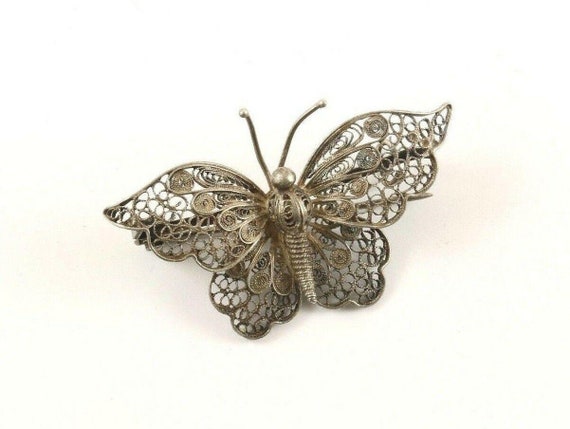 Silver Scroll Butterfly