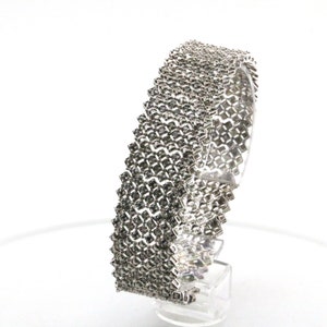 Vintage Italy Thick Shiny Chain Design Bracelet Sterling 925 Silver BR ...