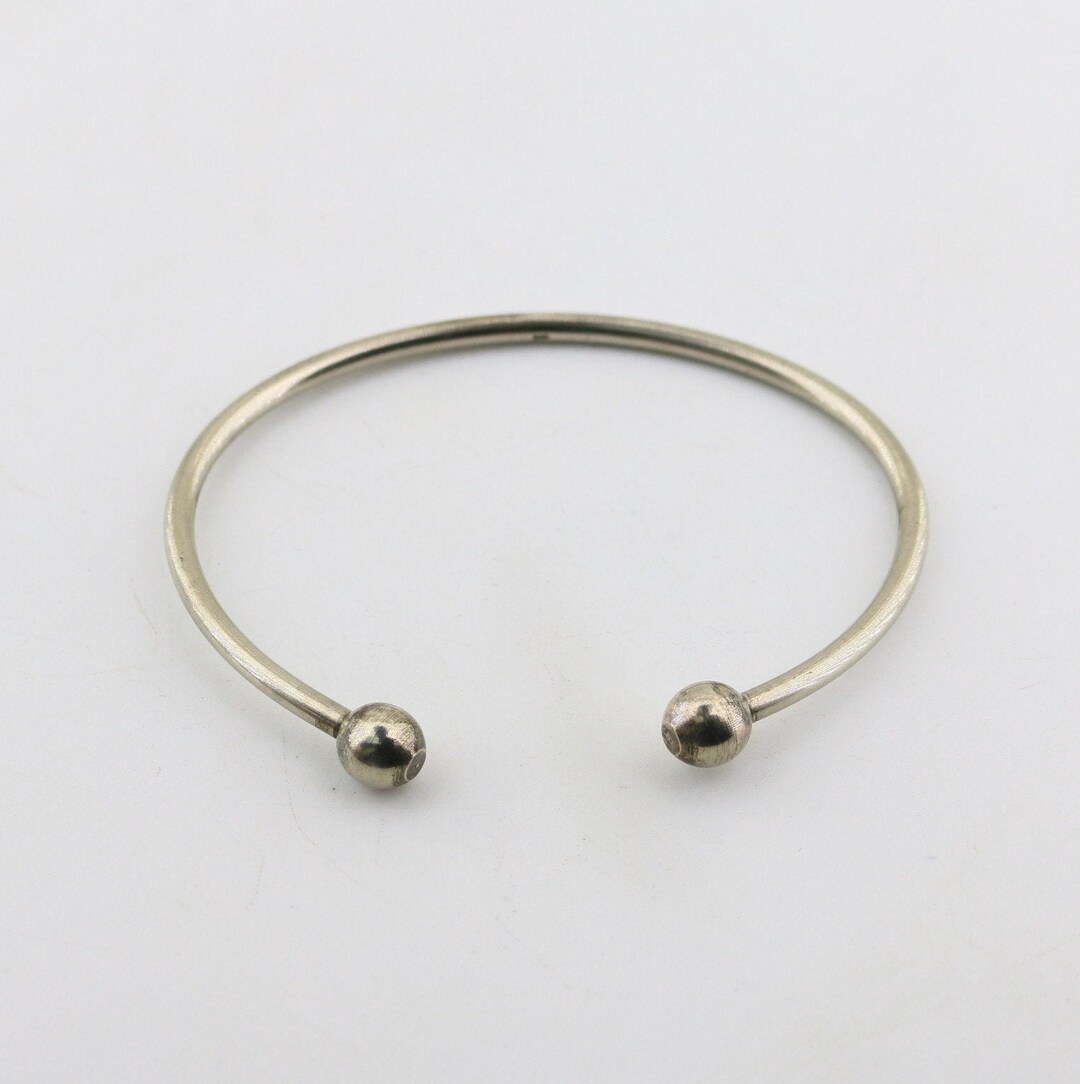 Vintage Pointed Ends Round Balls Beads Design Bangle Bracelet - Etsy