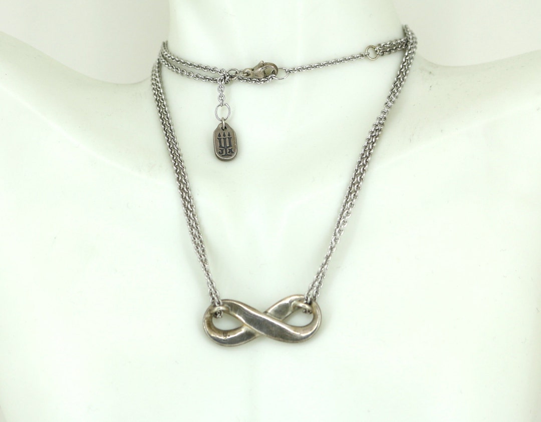 Vintage James Avery Retired Infinity Sign Symbol Design Necklace 925 ...