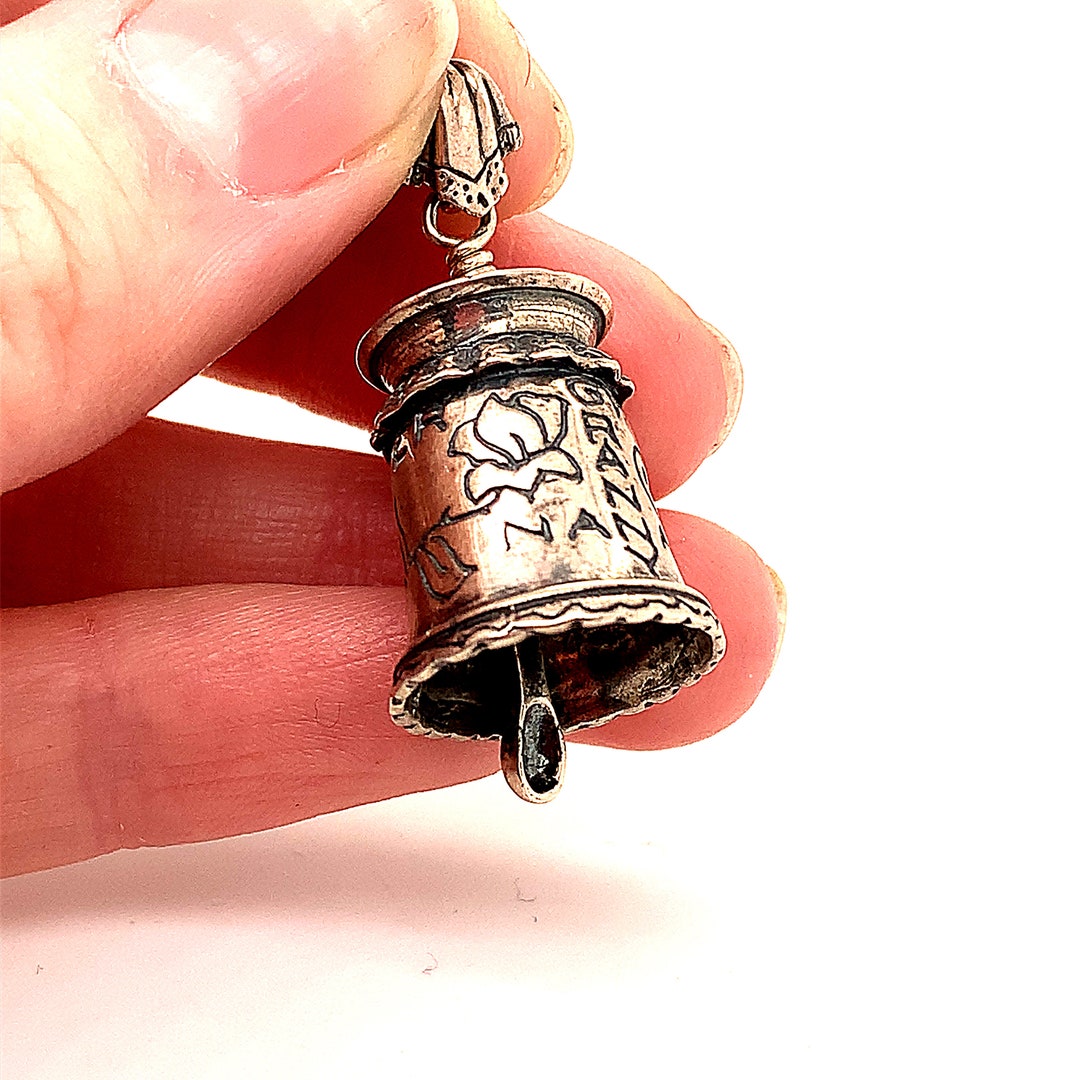 Vintage Pendant scroll Singing Genny Grandmother Pendant bell Design ...
