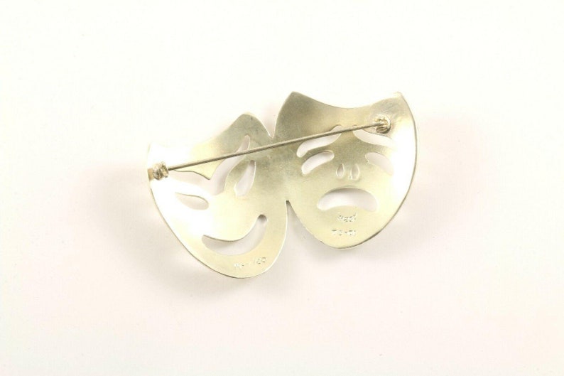 Vintage Theater Tragedy Comedy Drama Mask Design Pin/brooch - Etsy UK