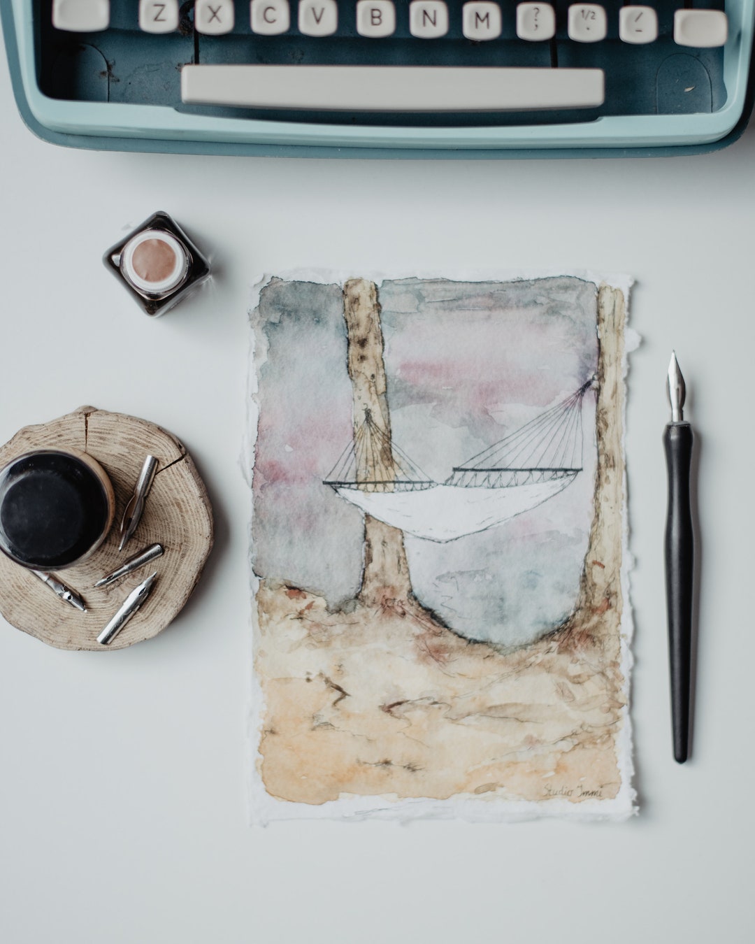 RELAX DAYS - Watercolor Illustration, One Piece - Etsy