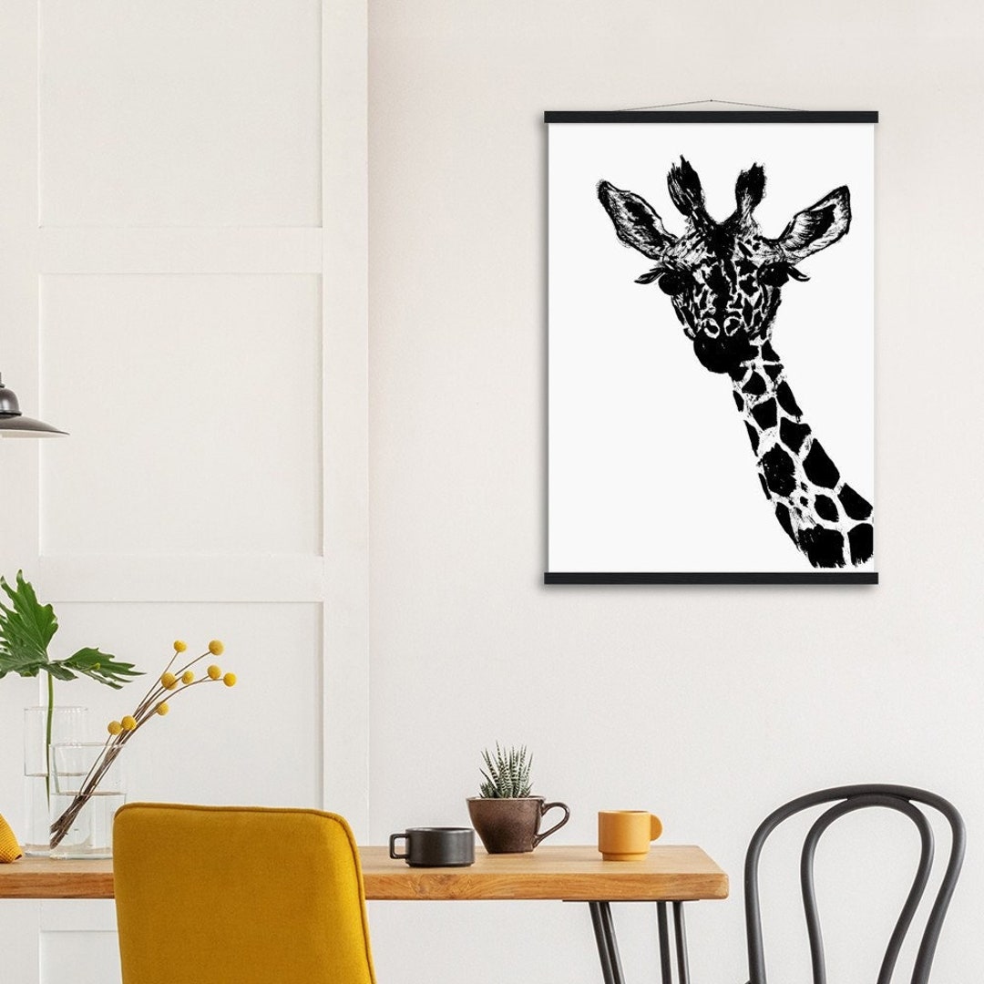 GIRAFFE - Original Pen and Ink Drawing Print Poster by Studio Immink - Etsy