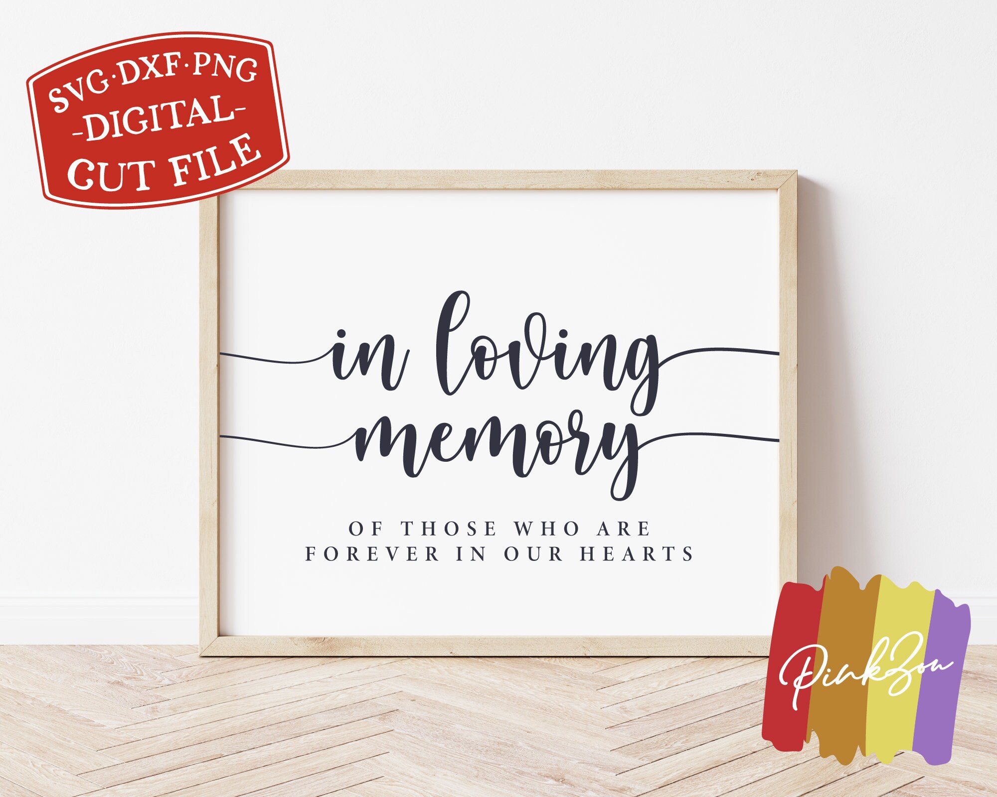 SVG Files, in Loving Memory Svg, Wedding Svg, Wedding Memory Sign Svg ...