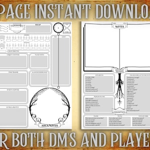 Dnd Printable Journal, Dm's Dnd Campaign Tracker, Dungeons & Dragons ...