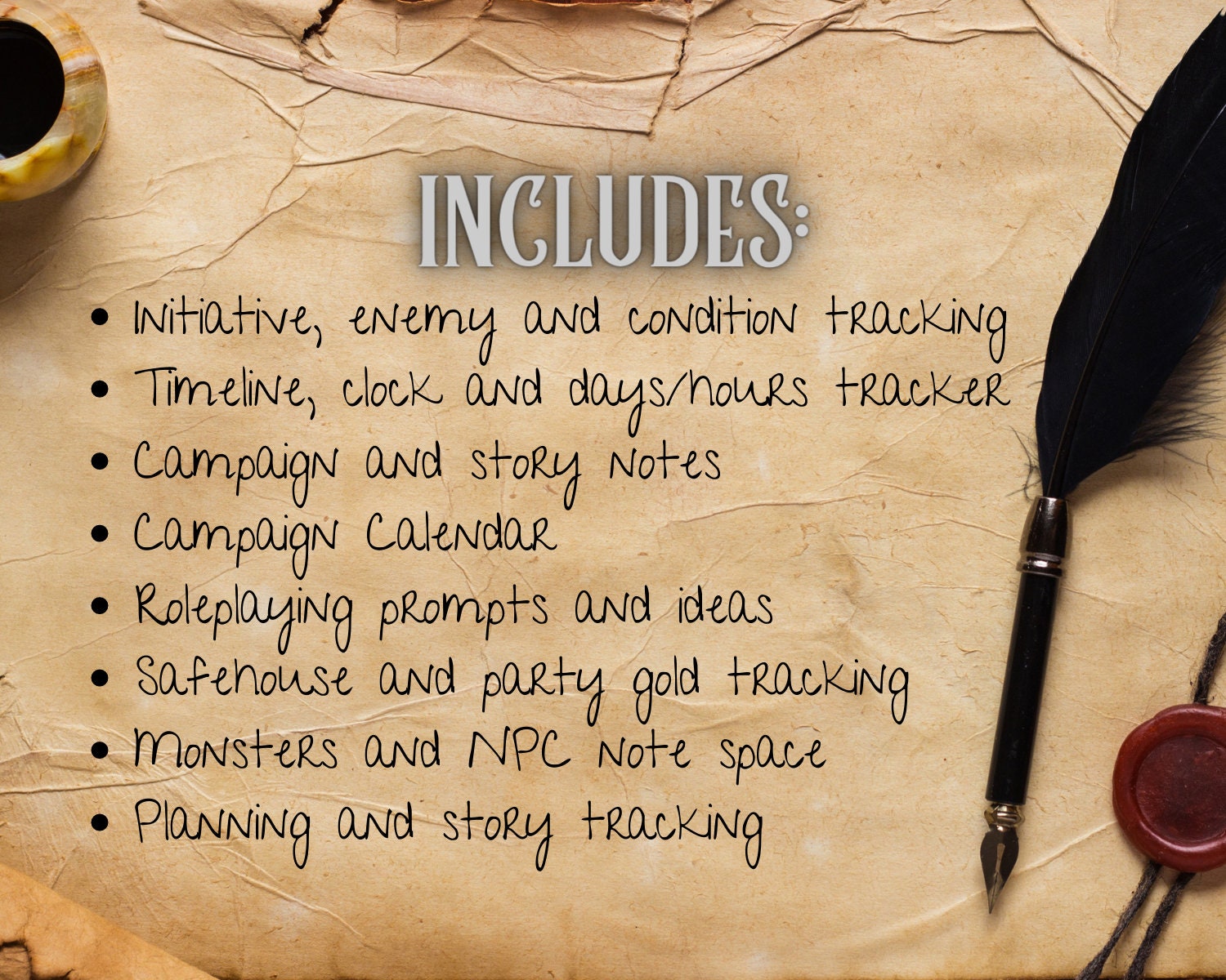 Dnd Printable Journal Dm's Dnd Campaign Tracker Dungeons - Etsy