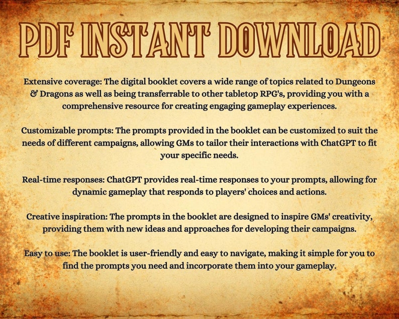 Dnd and Chat GPT Prompts for AI Language Models for Dungeon Masters ...