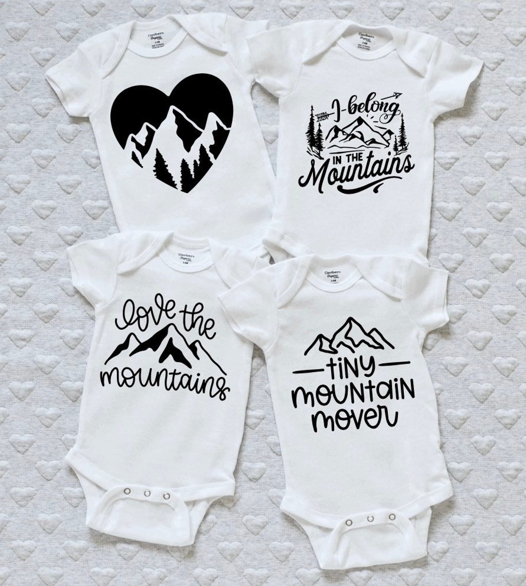 Mountain Themed Baby Set I Love the Mountains Baby Shower Gift Present ...