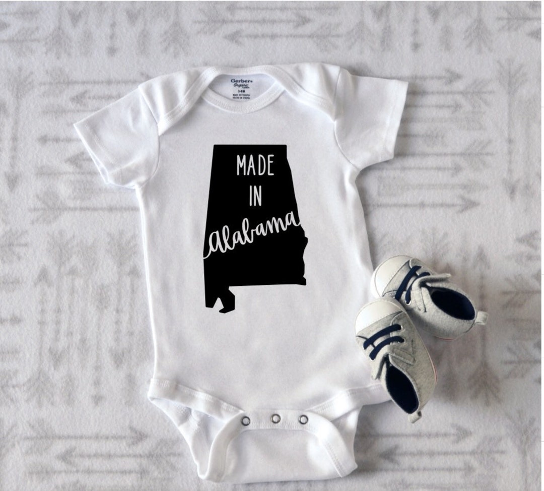 Made in Alabama Baby Onesie® Alabama Baby Outfit Gift for New Baby ...