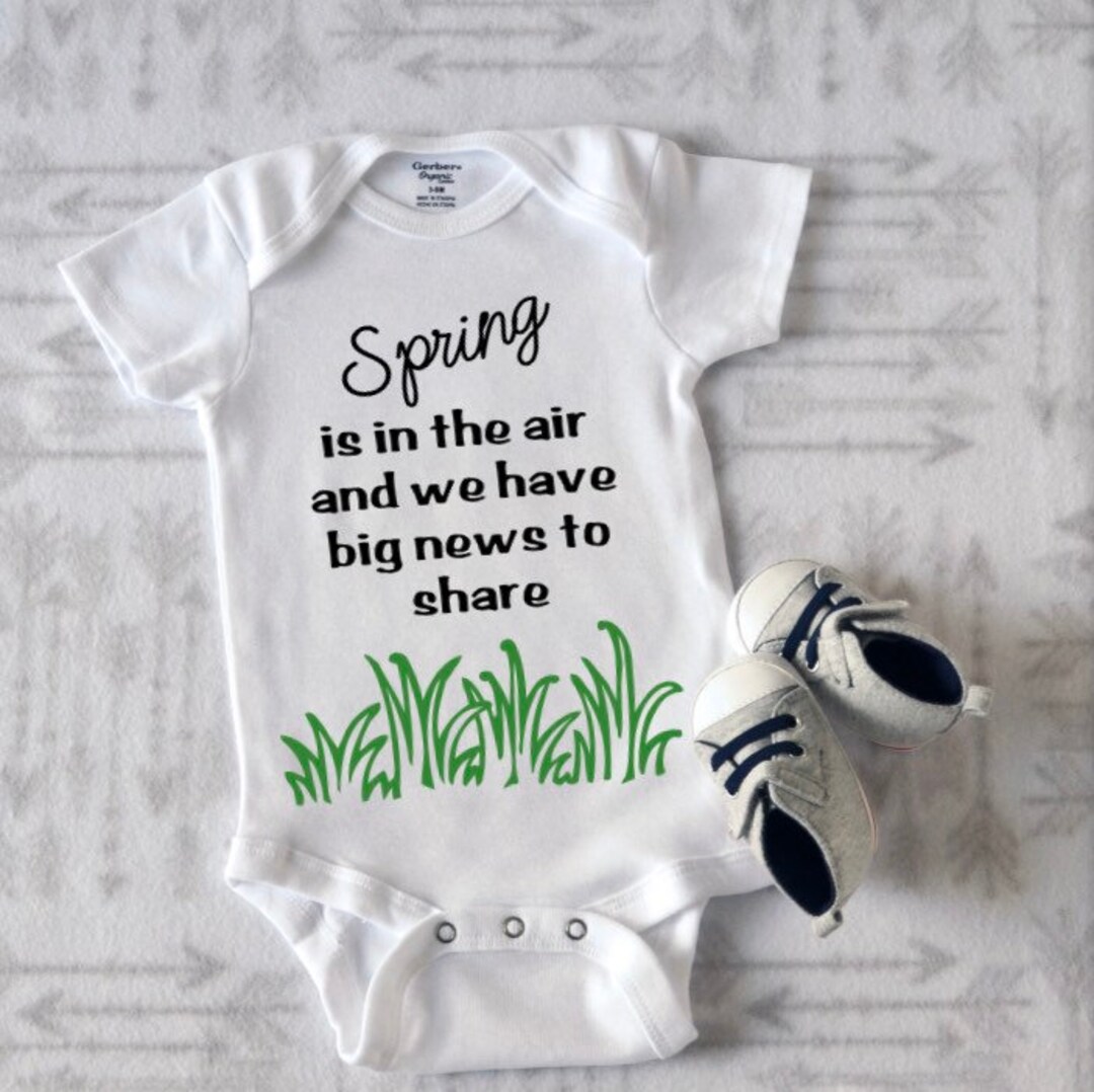 Spring Themed Pregnancy Reveal Reveal Pregnancy to Family - Etsy