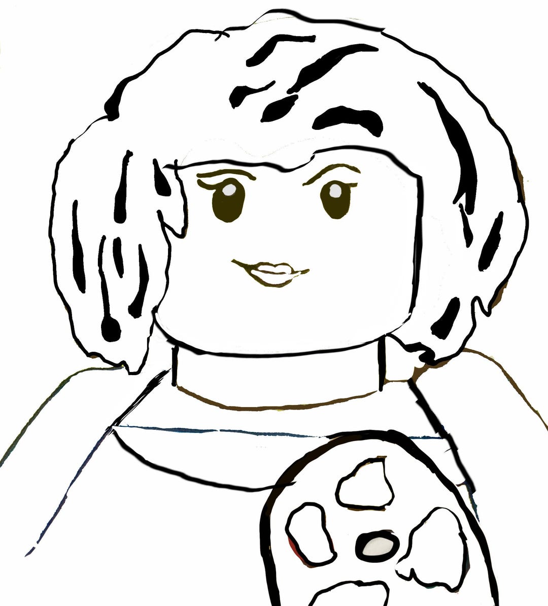 Lego Artist Mini Figure Coloring Page - Etsy