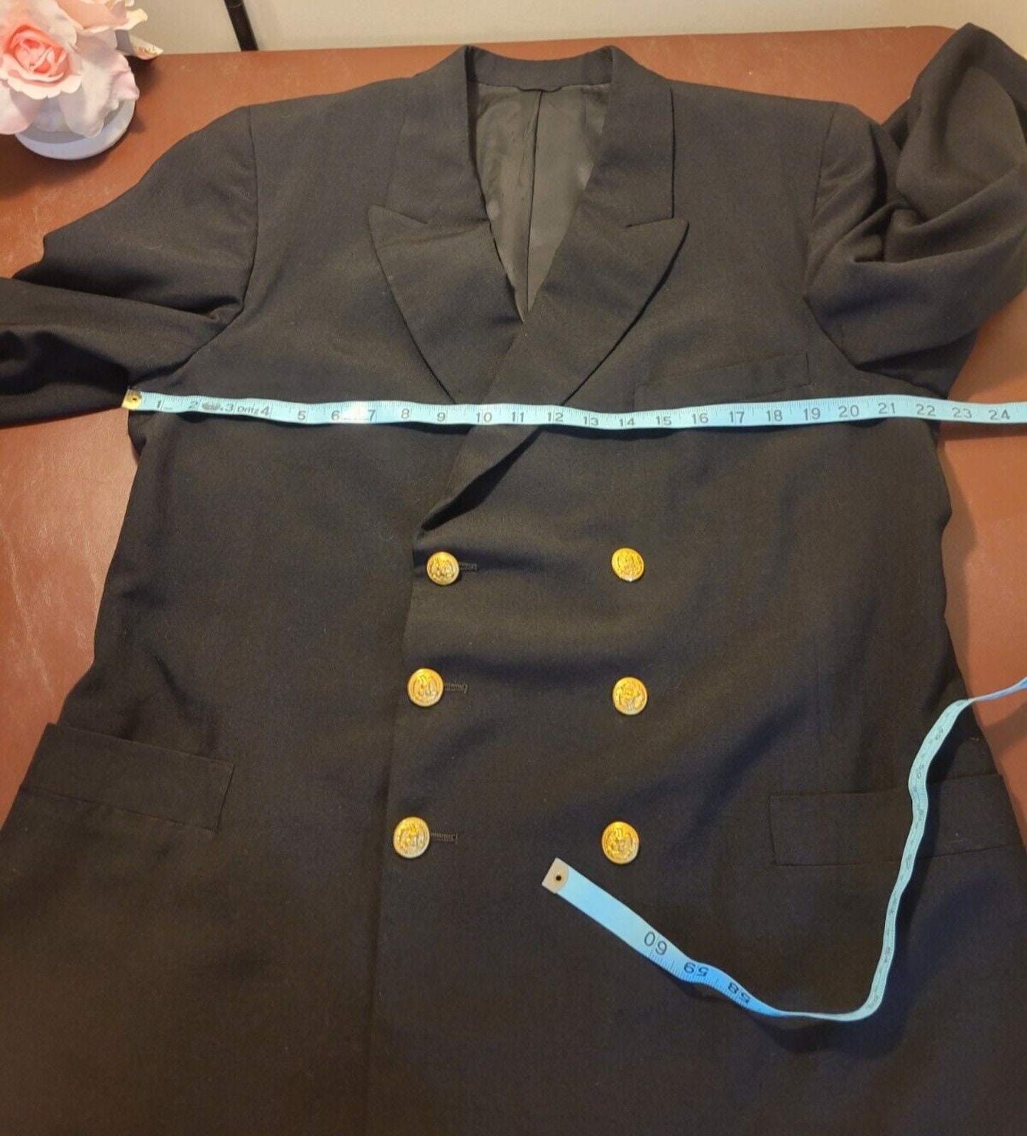 Novakoff Black U.S. Navy Military Officers Leaf Uniform Jacket SZ Large ...