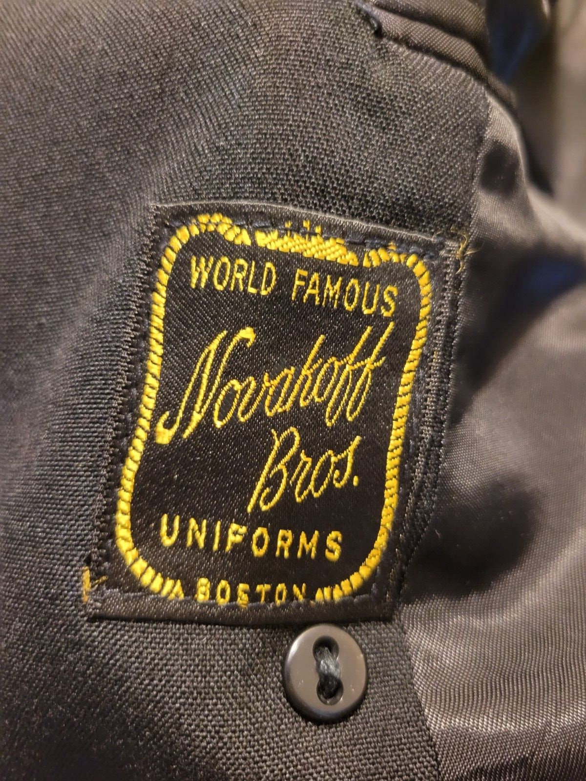 Novakoff Black U.S. Navy Military Officers Leaf Uniform Jacket SZ Large ...