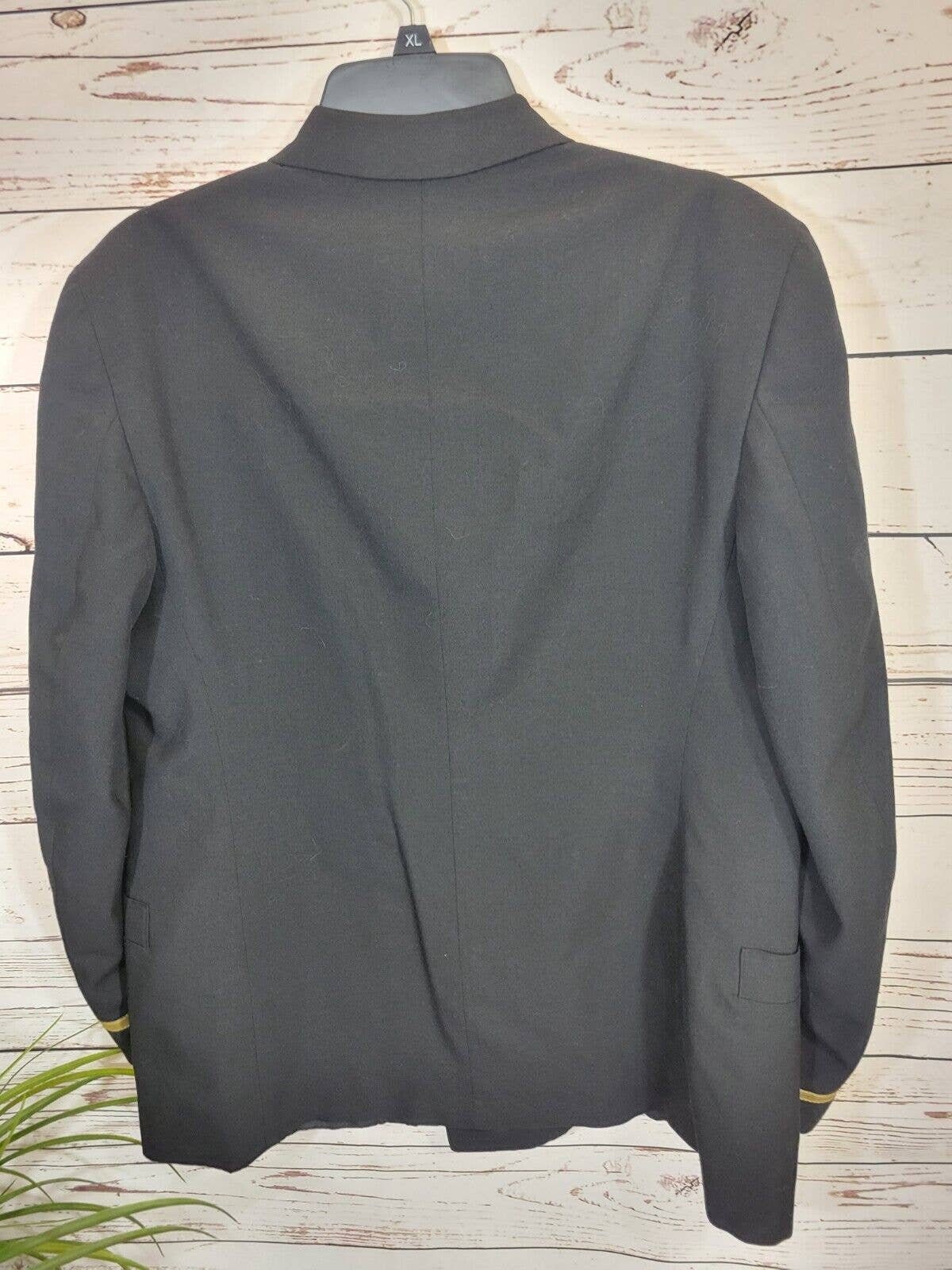 Novakoff Black U.S. Navy Military Officers Leaf Uniform Jacket SZ Large ...