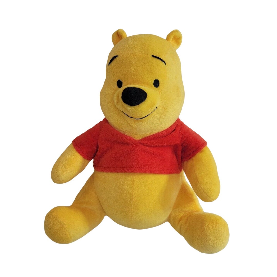 Disney Winnie the Pooh Yellow Bear Soft Adorable Plush Stuffed Animal ...