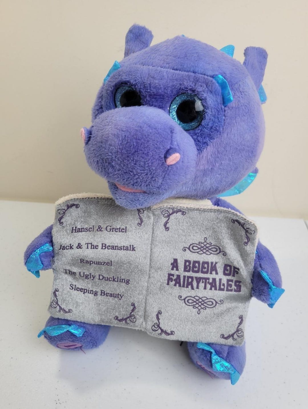 Cuddle Barn Storytelling Dragon Talking Animated Duncan Plush Stuffed ...