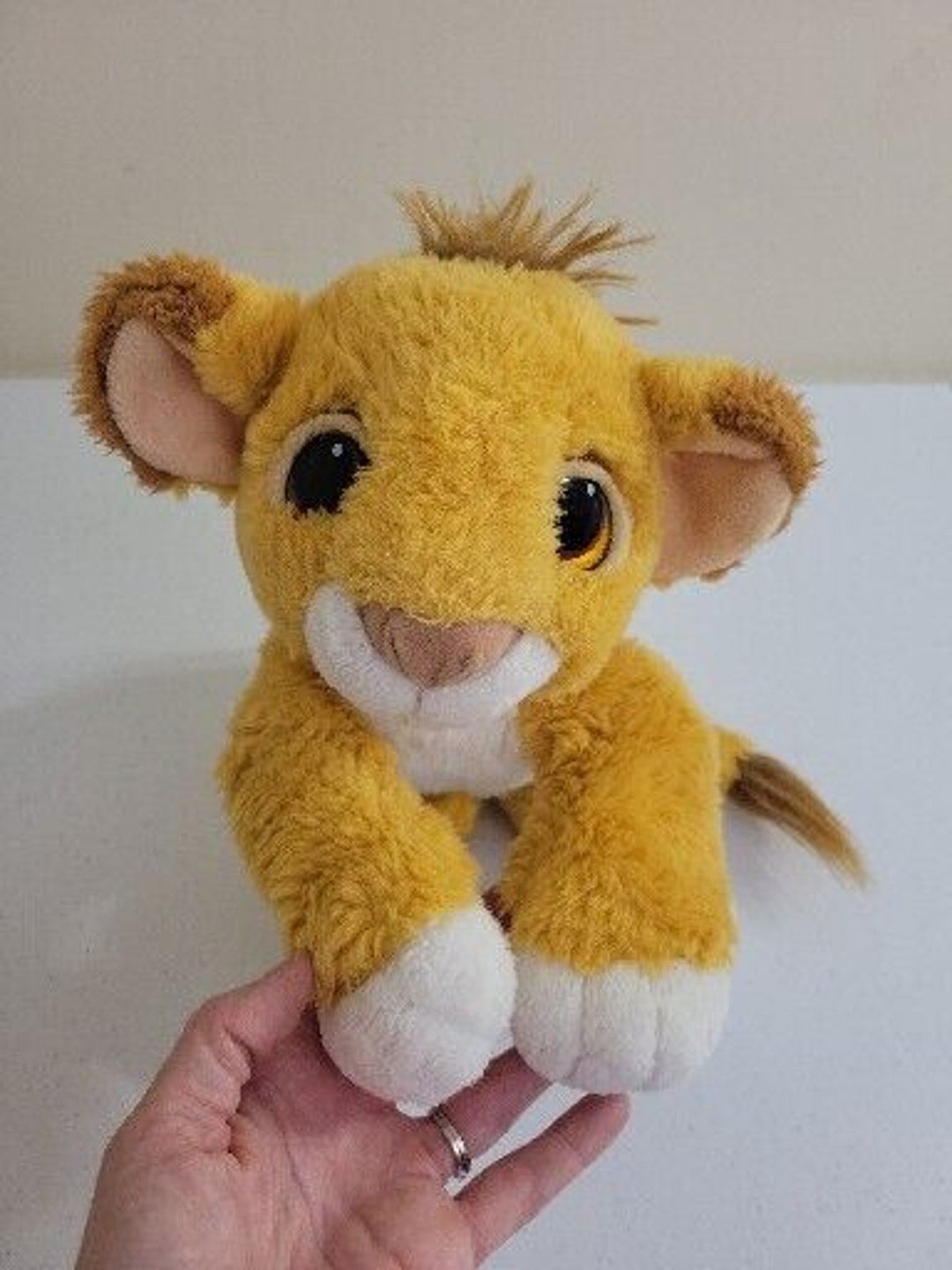 Vintage Walt Disney the Lion King Simba Yellow Cub Plush Stuffed Animal ...
