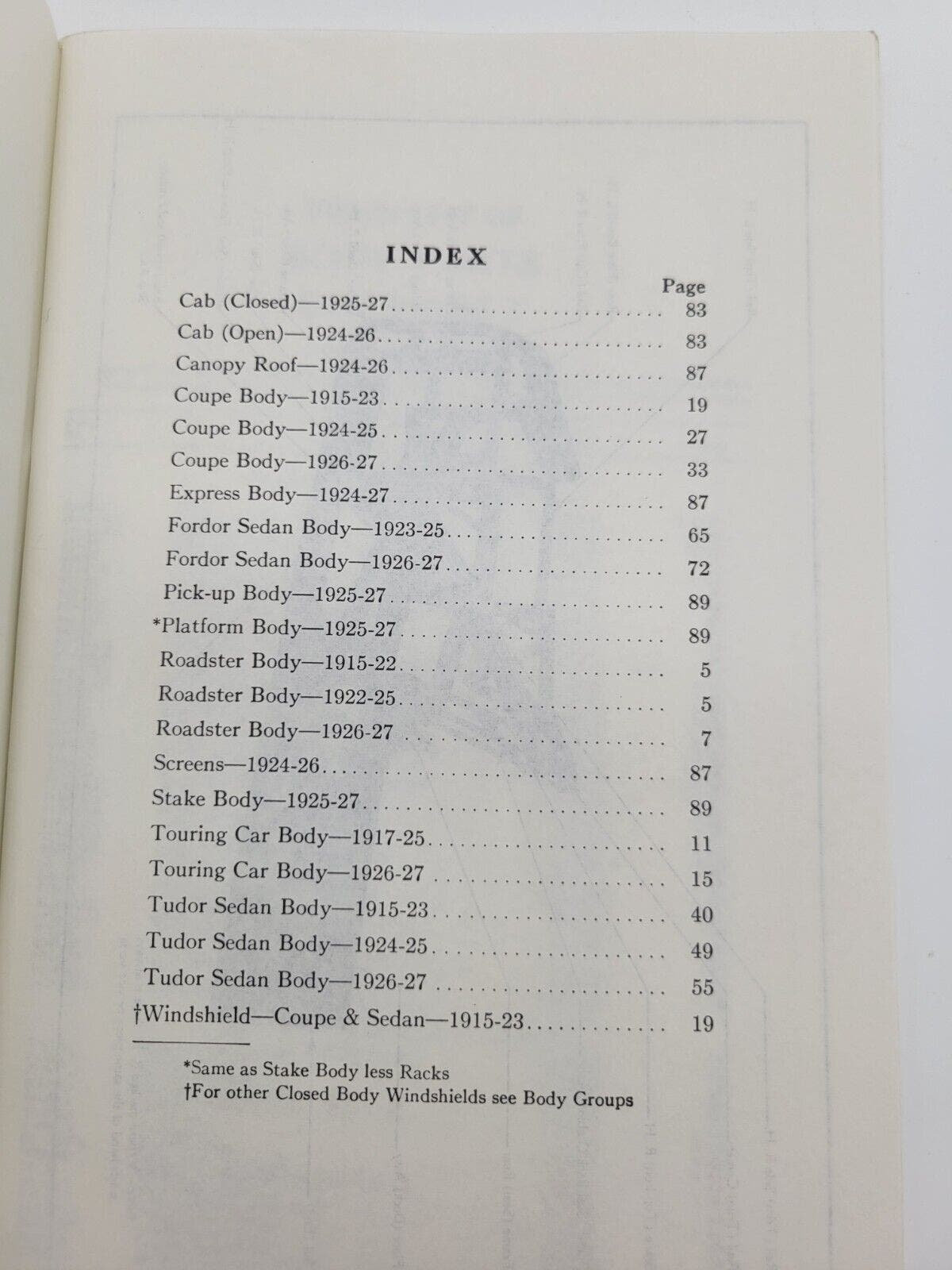 1928 Model T Ford Price List of Parts Authorized Reprint From Ford ...