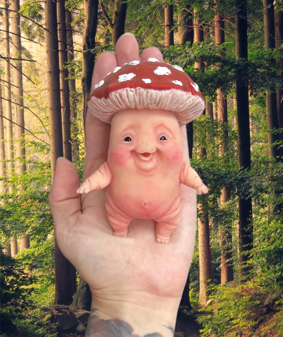 4.5 Silicone Mushroom Girl Mavis GLOW - Etsy