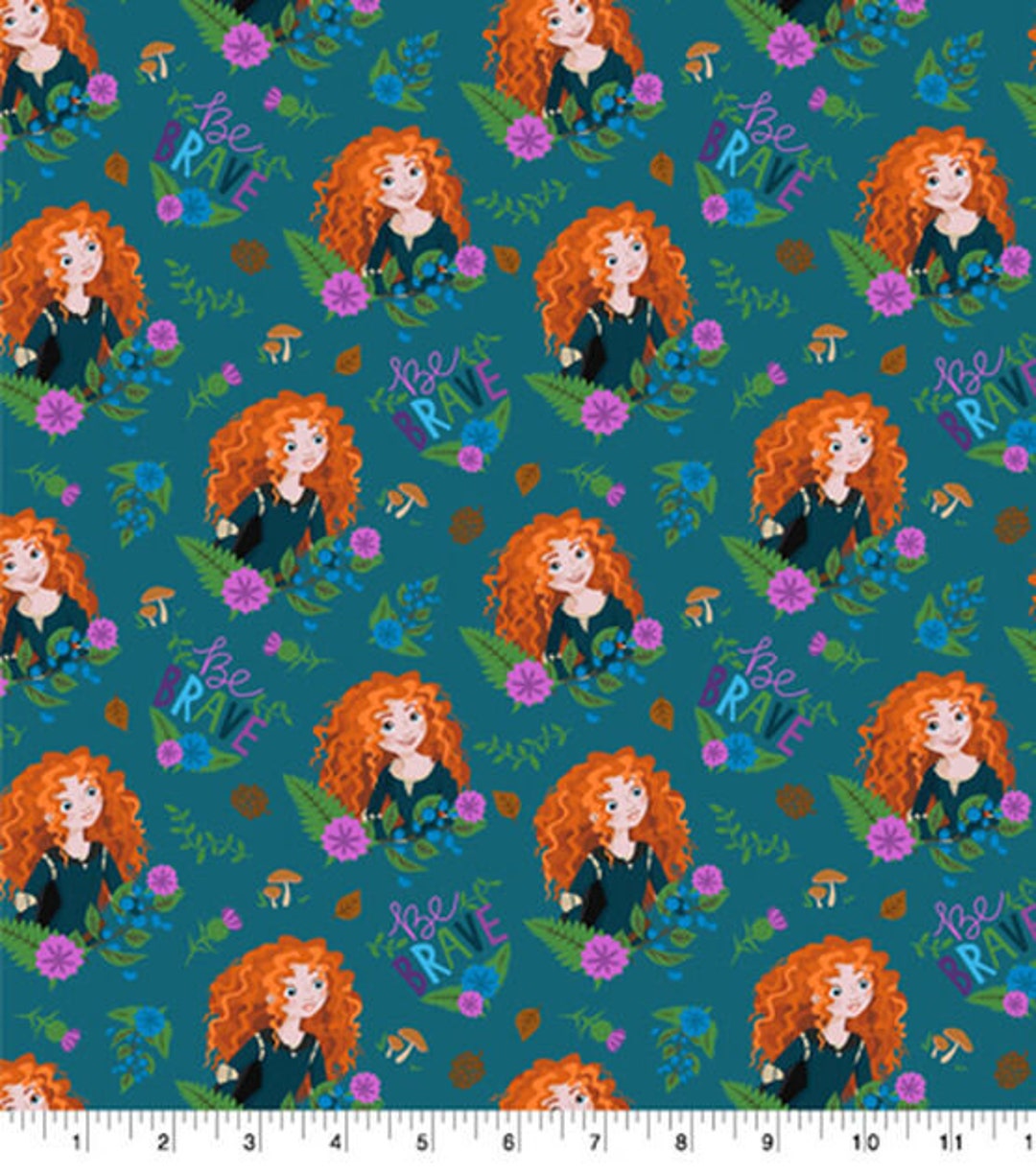 Princess Merida Brave Fabric by Half Yard, Fat Quarter, Merida Be Brave ...