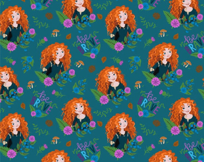 Princess Merida Brave Fabric by Half Yard, Fat Quarter, Merida Be Brave ...