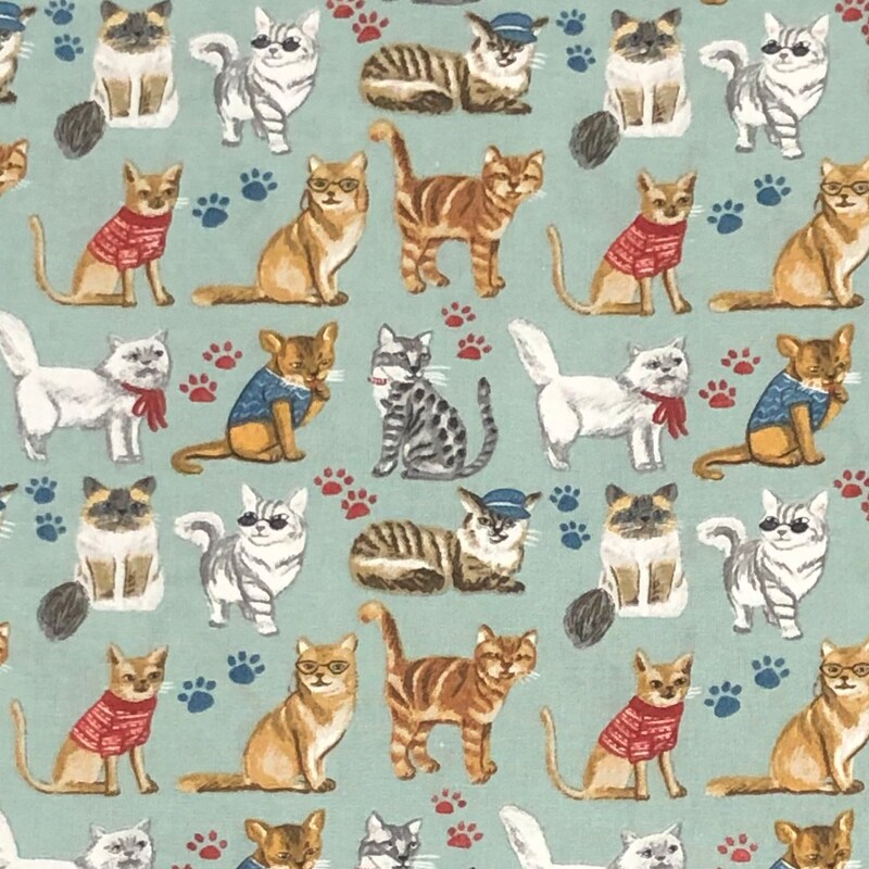 Cat Fabric by the Yard - Etsy